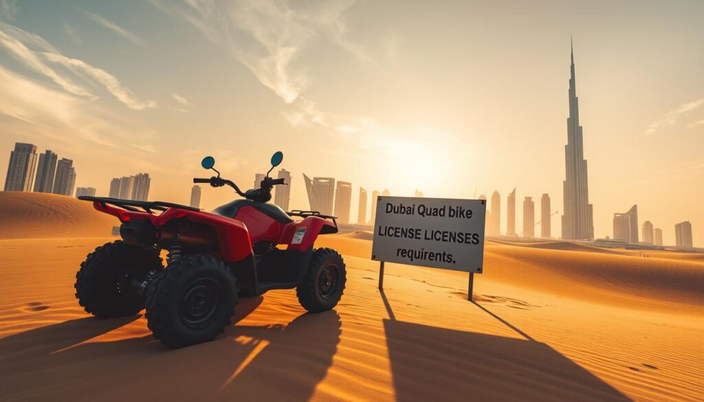 Do you need a license to drive a quad bike in Dubai?